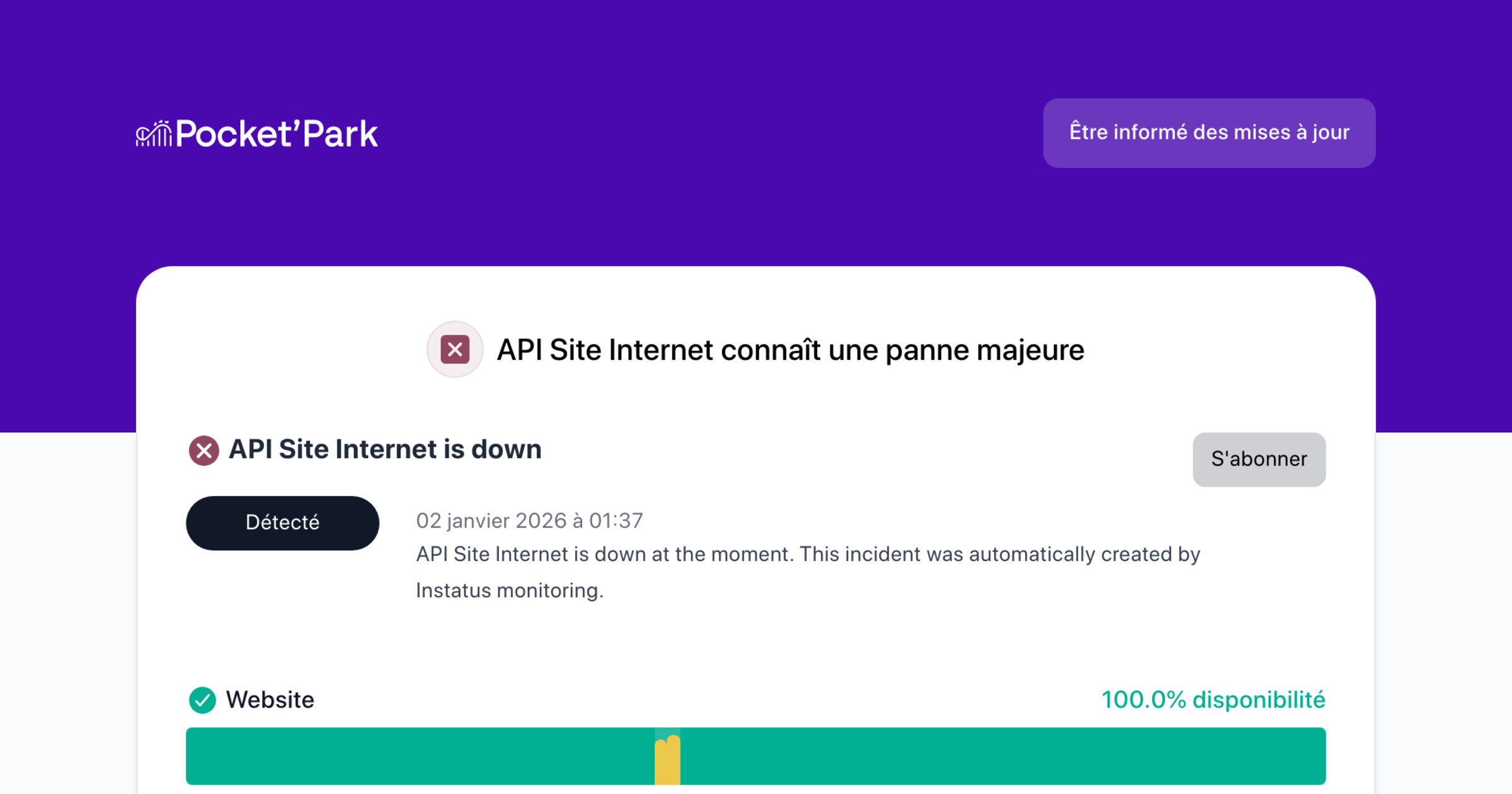 Pocket'Park - Status